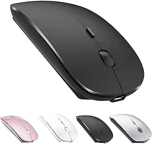 Amazon.com: Bluetooth Mouse,Rechargeable Wireless Mouse for MacBook Pro ...