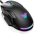 Amazon.com: AULA Gaming Mouse, 12800 DPI RGB Wired Gaming Mouse with 13 ...