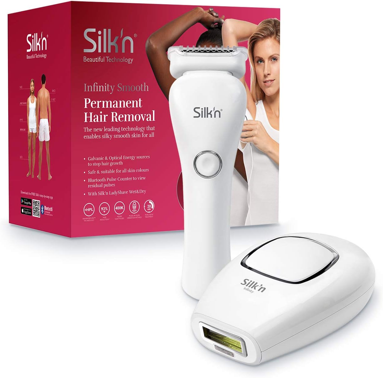 Silk’n Infinity Smooth – IPL – Renewed Permanent Hair Reduction ...