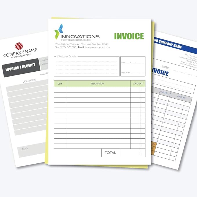 Personalised A4 Duplicate Invoice Book • Order Book • NCR Pad • Receipt ...