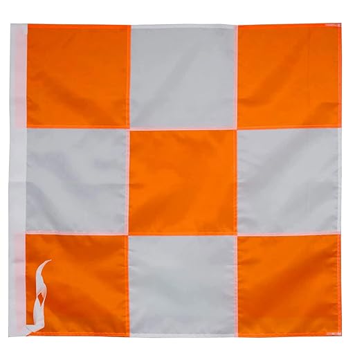 Heavy Duty Airport Flag Orange and White 36 x 36 Inch- Longest Lasting ...