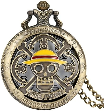 Luffy One Piece Anime Skull Classic Quartz Pocket Watch price in Saudi ...