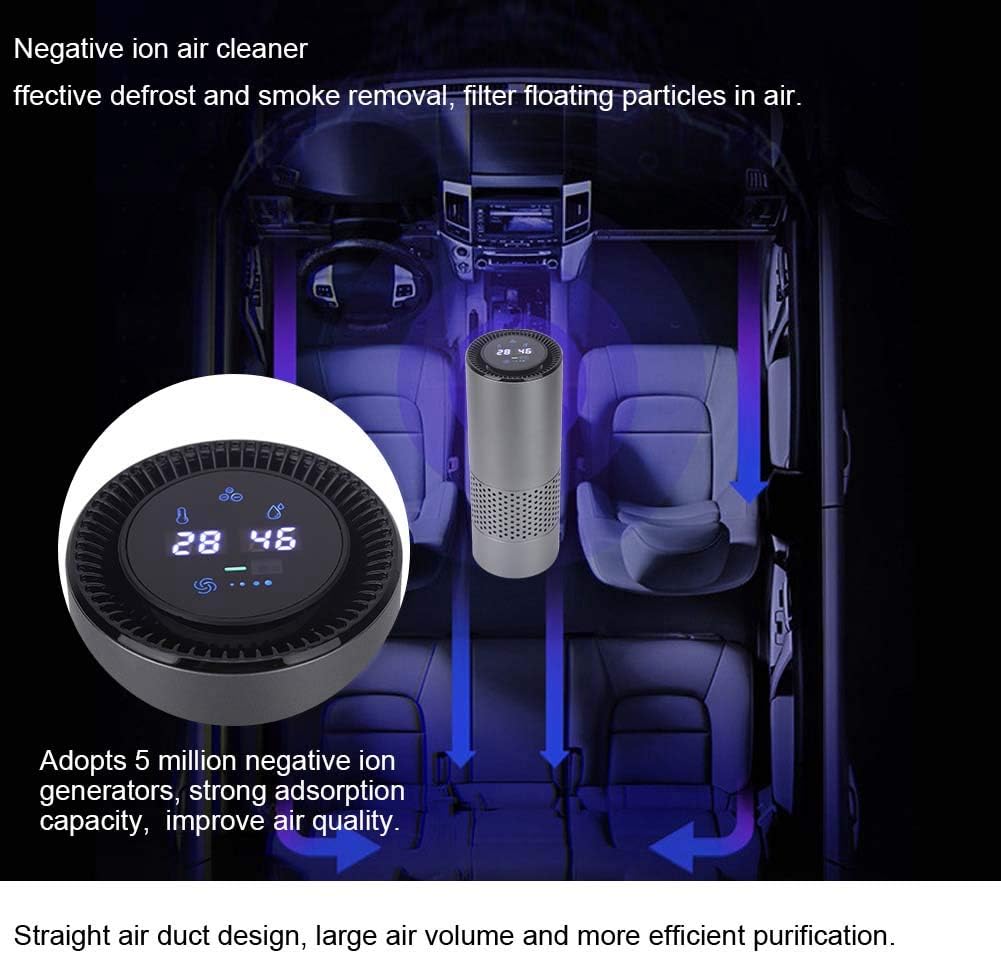Air Purifier, USB Air Cleaner Car Air filter Purifier Negative Ion Air ...