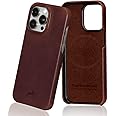 Amazon.com: DEERHANDMADE Premium Full Grain Leather Phone Case Compatible with Apple iPhone 15 ...
