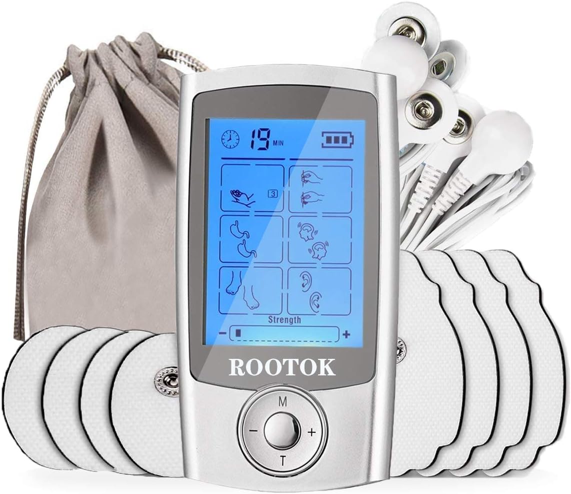 TENS Machine Muscle Massager for Pain Relief with Dual Channel 16 Modes ...