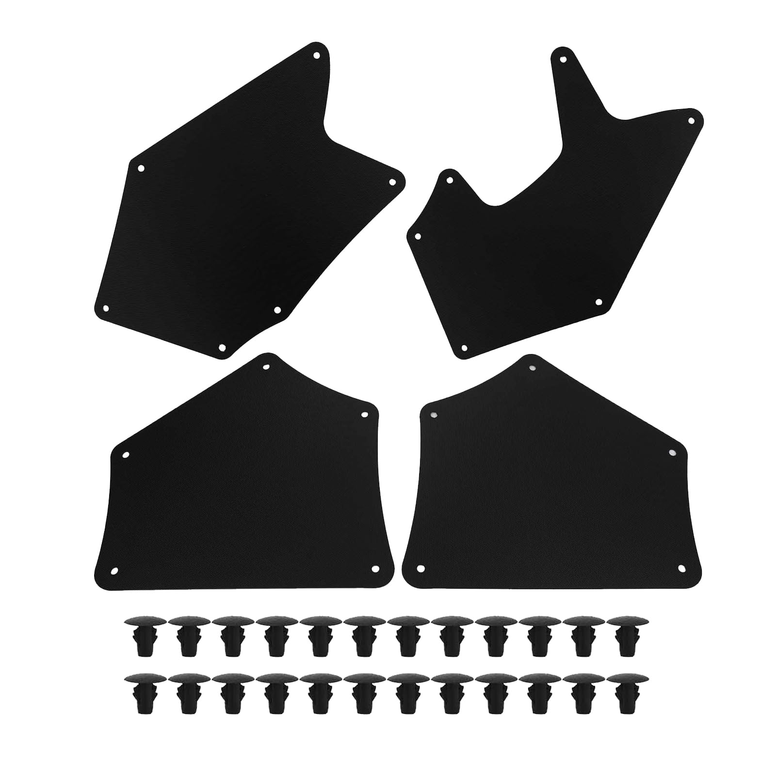 Tutor Auto Splash Guard Fender Liner Shields with Clips Compatible with ...