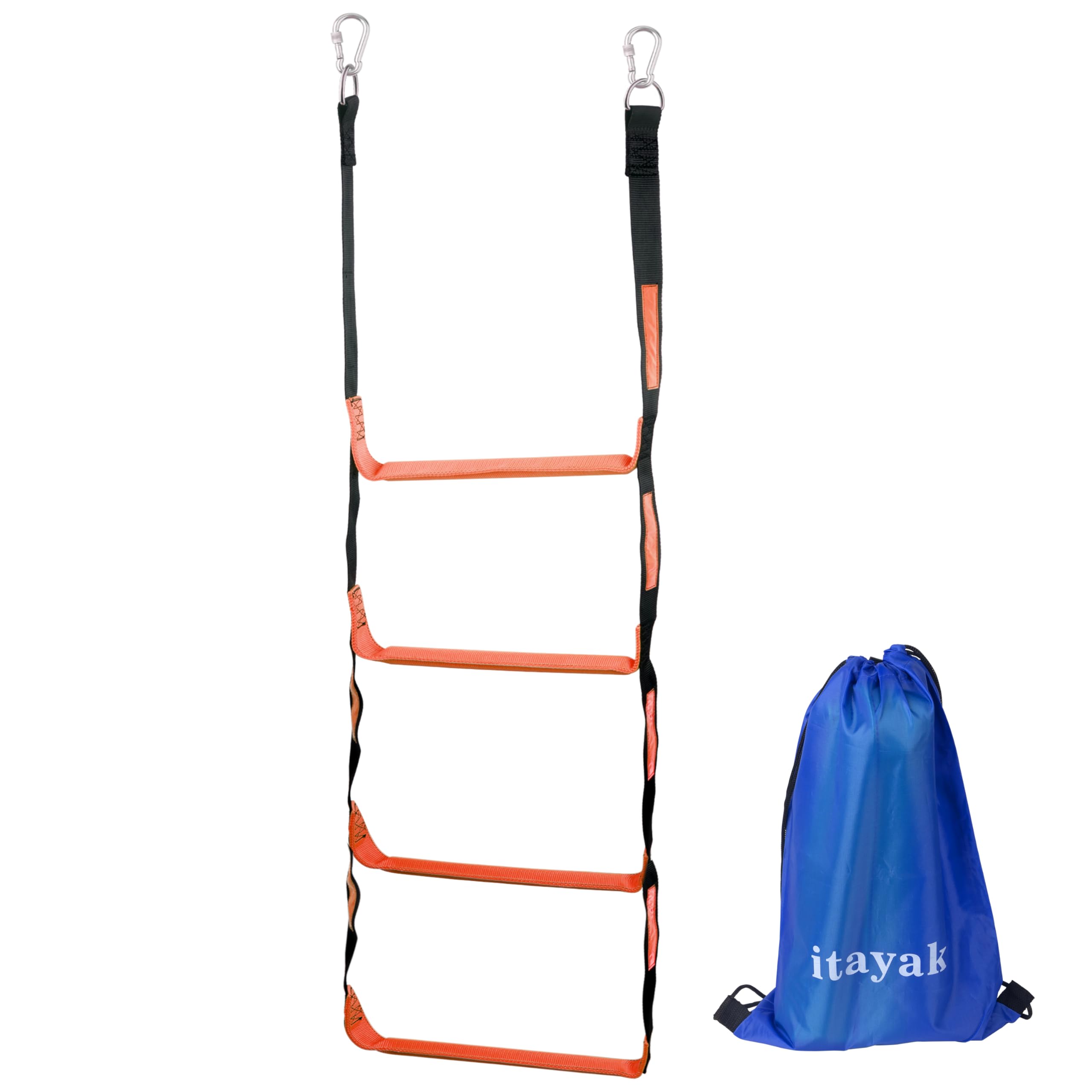 Boat Rope Ladder, 4 Step Heavy Duty 880lbs Strength Climbing Marine ...