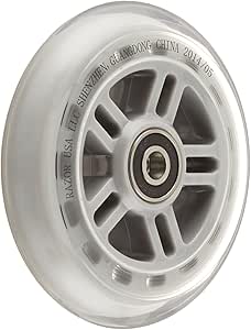 Amazon.com : Razor Scooter Replacement Wheels Set with Bearings - Clear ...
