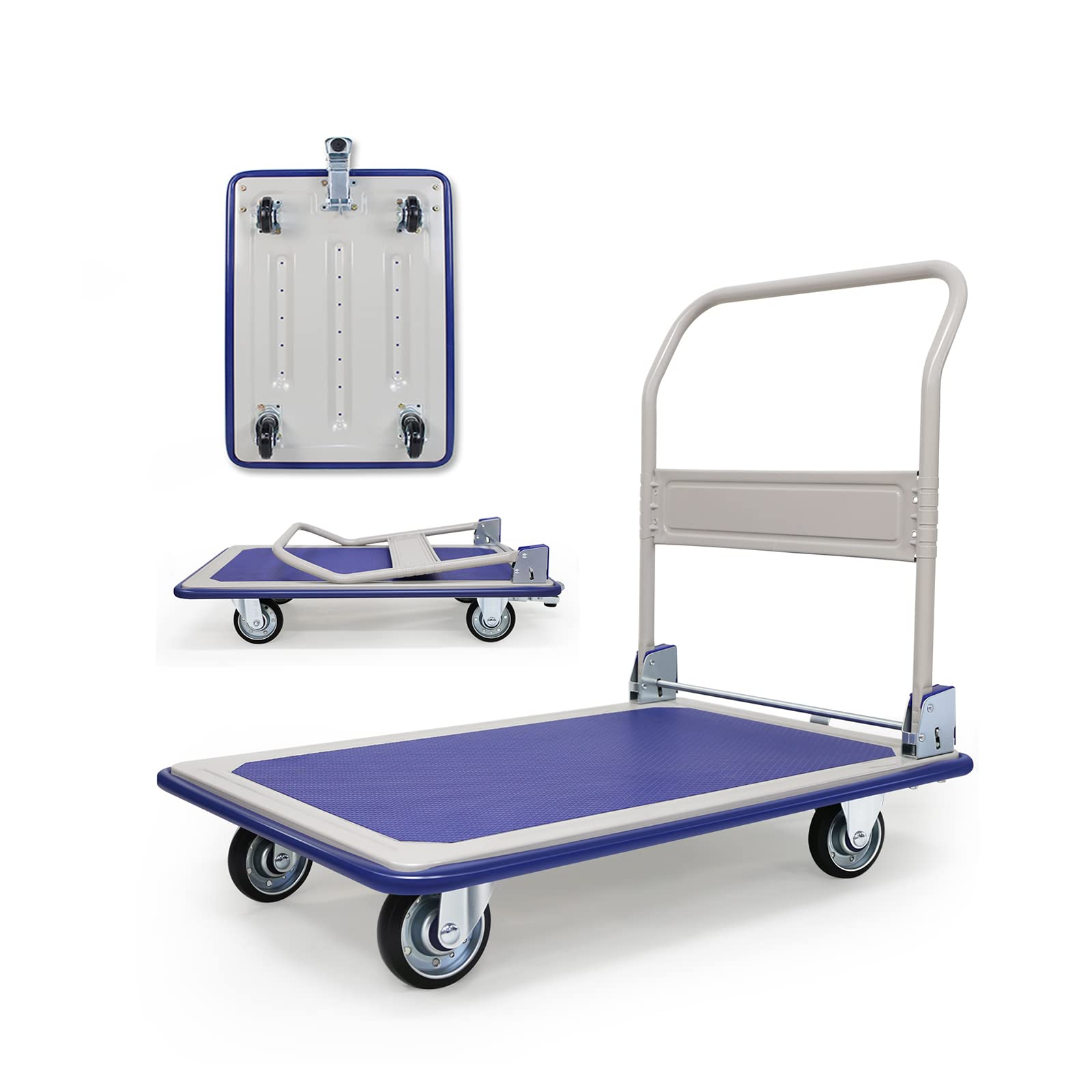 Mua Uholan Folding Steel Trolley Platform Handtruck with Brake Heavy ...