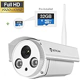 Amazon.com: Dericam Outdoor WiFi Wireless IP Security Camera, PTZ ...