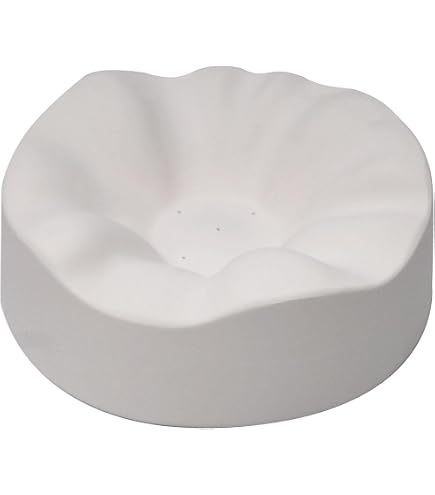 Kiln Posts 6.75" Fluted Glass Slumping Mold - Ceramic Kiln Form For ...