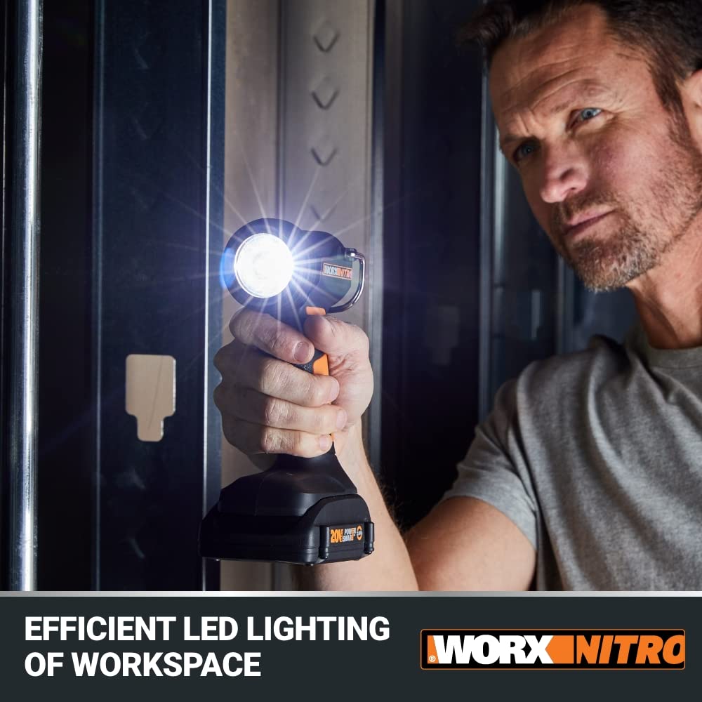 Mua WORX Nitro 20V LED Work Light PowerShare, 160/350 Lumens Portable ...