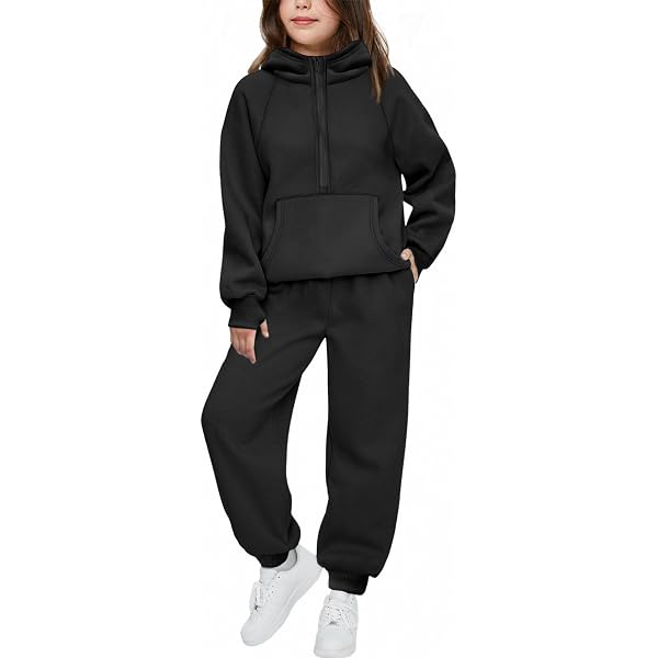 Girls Flare Sweatpants With Pockets
