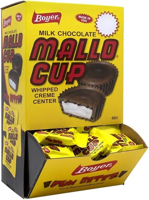 Boyer Mallo Cup 60ct Whipped Creme Center Mallow Coconut American USA ...