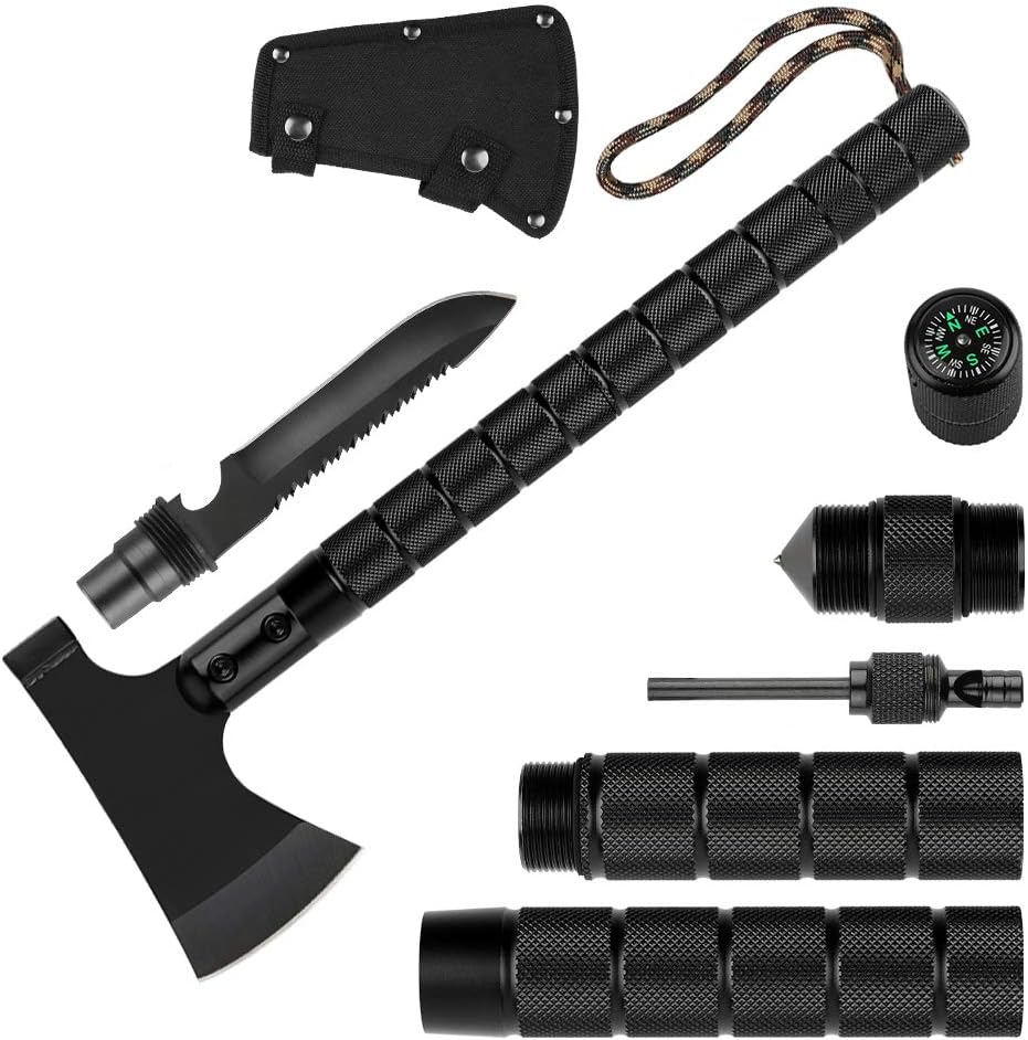 Amazon.com : LIANTRAL Portable Survival Axe, Folding Camping Axe ...
