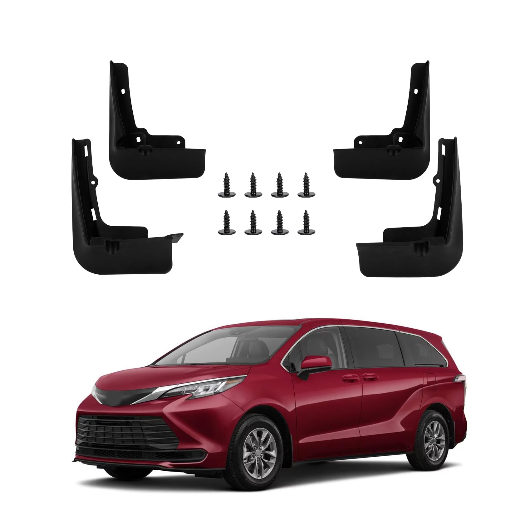 PSLER Fit for 2021 2022 2023 2024 Sienna/Granvia Set of 4PCS Mud Flaps ...