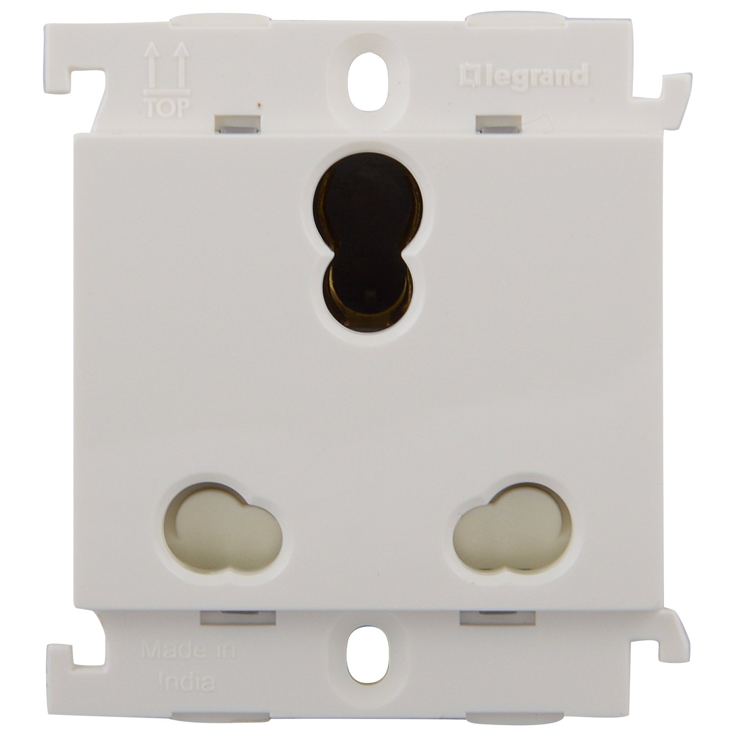 Legrand Mylinc Polycarbonate 16A 3 Pin Multi Socket 675555 (White ...