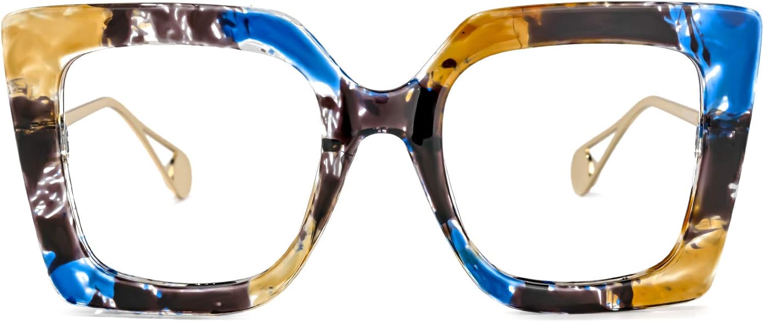 Amazon Zeelool Readers Chic Oversized Thick Square Reading Glasses
