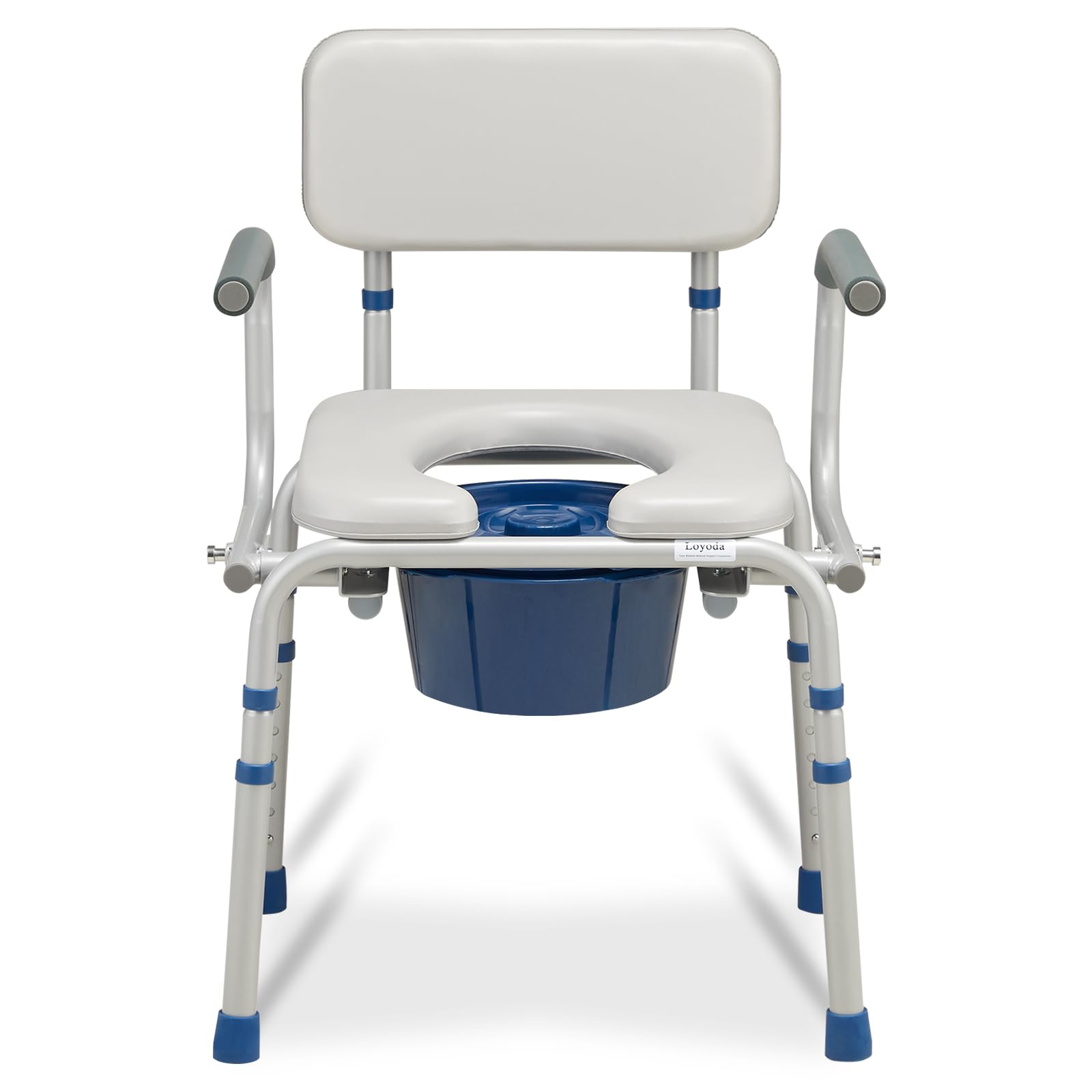Loyoda FSA/HSA Eligible Bedside Commode for Seniors, Portable Toilet ...