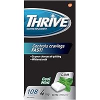 Thrive Gum 4mg Extra Strength Nicotine Replacement : Amazon.ca: Grocery ...