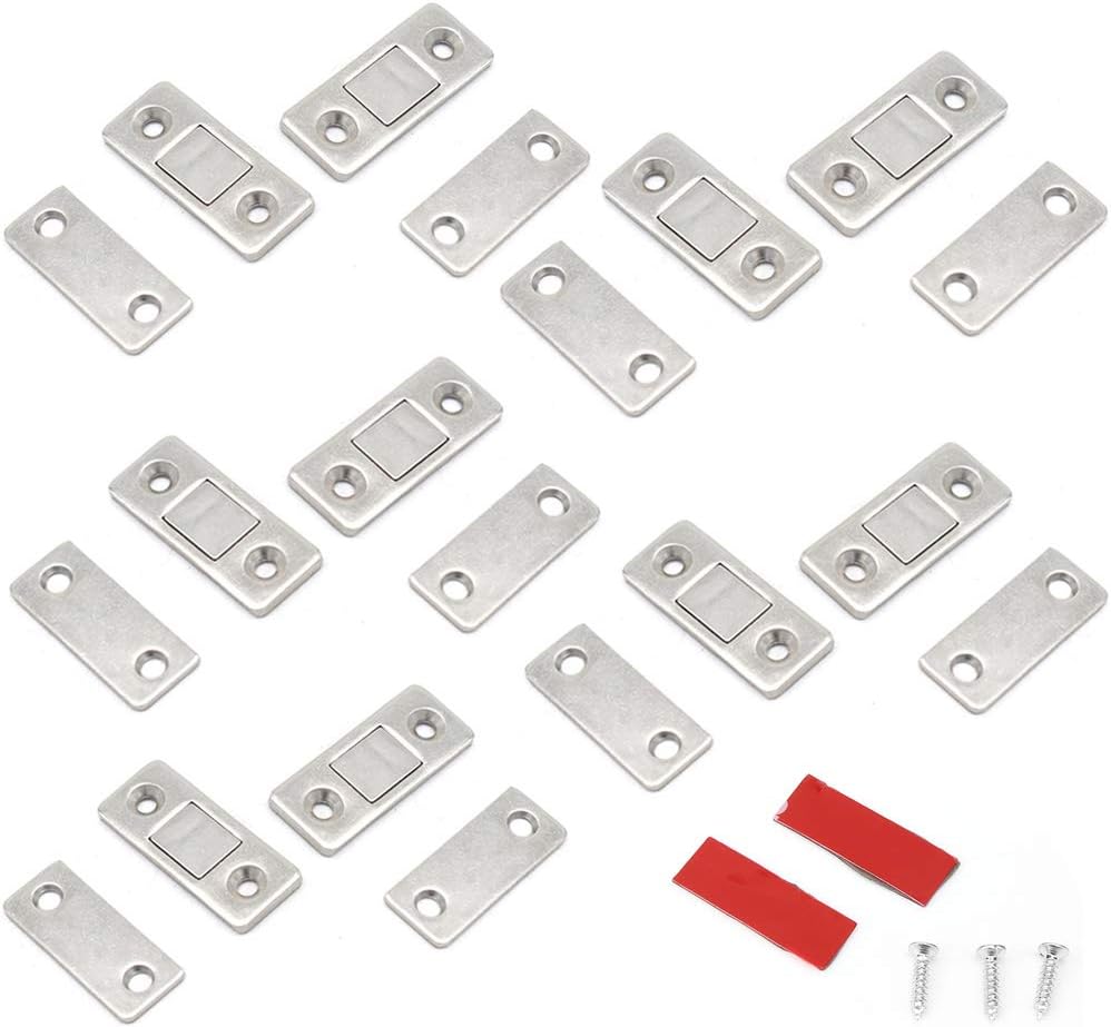 10Pack Cabinet Door Magnet, Ultra-Thin Magnetic Buckle Furniture Door ...