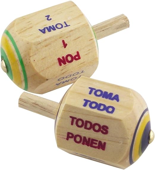 handmade Pirinola Toma Todo - Juego de 2 Tapas giratorias de Madera ...