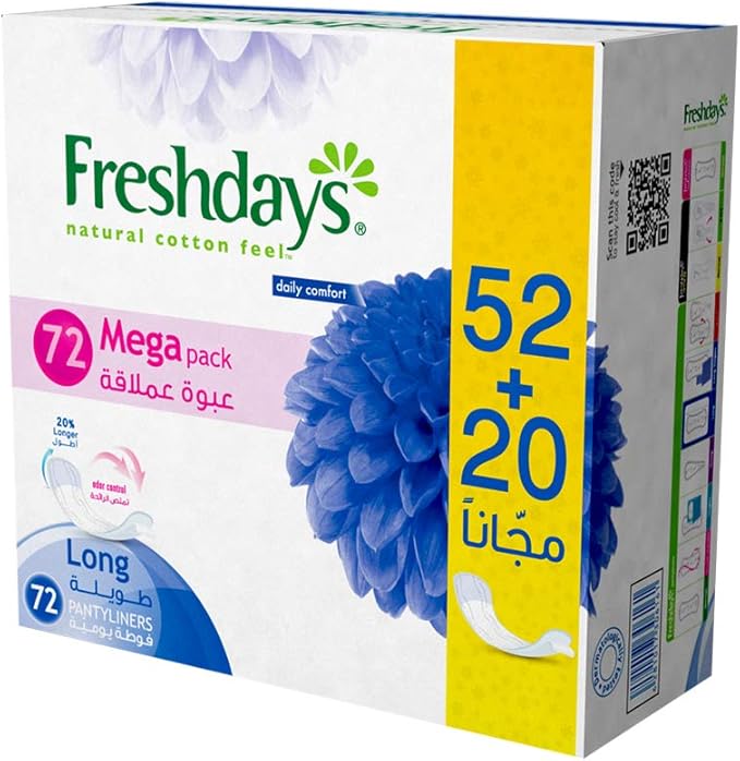 Freshdays Daily liners Long 72 pads: Buy Online at Best Price in UAE ...
