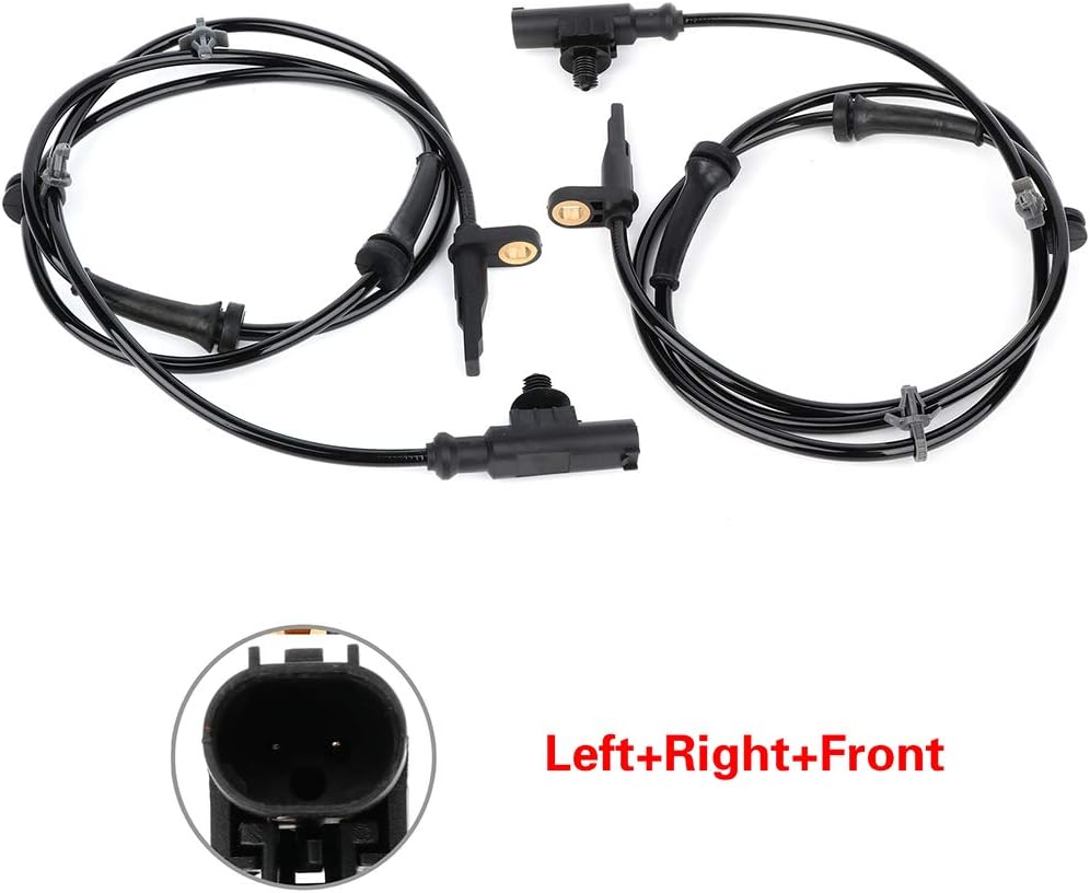 Amazon.com: LSAILON 2PCS Left+Right+Front ABS Speed Sensor Replacement ...