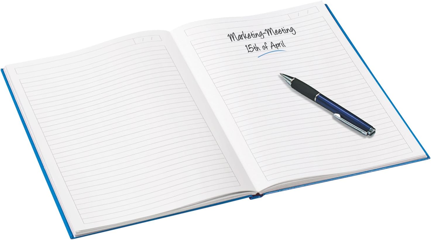 Leitz A4 Hard Cover Notebook, Blue (80 Sheets, Ruled, 90 gsm Ivory ...