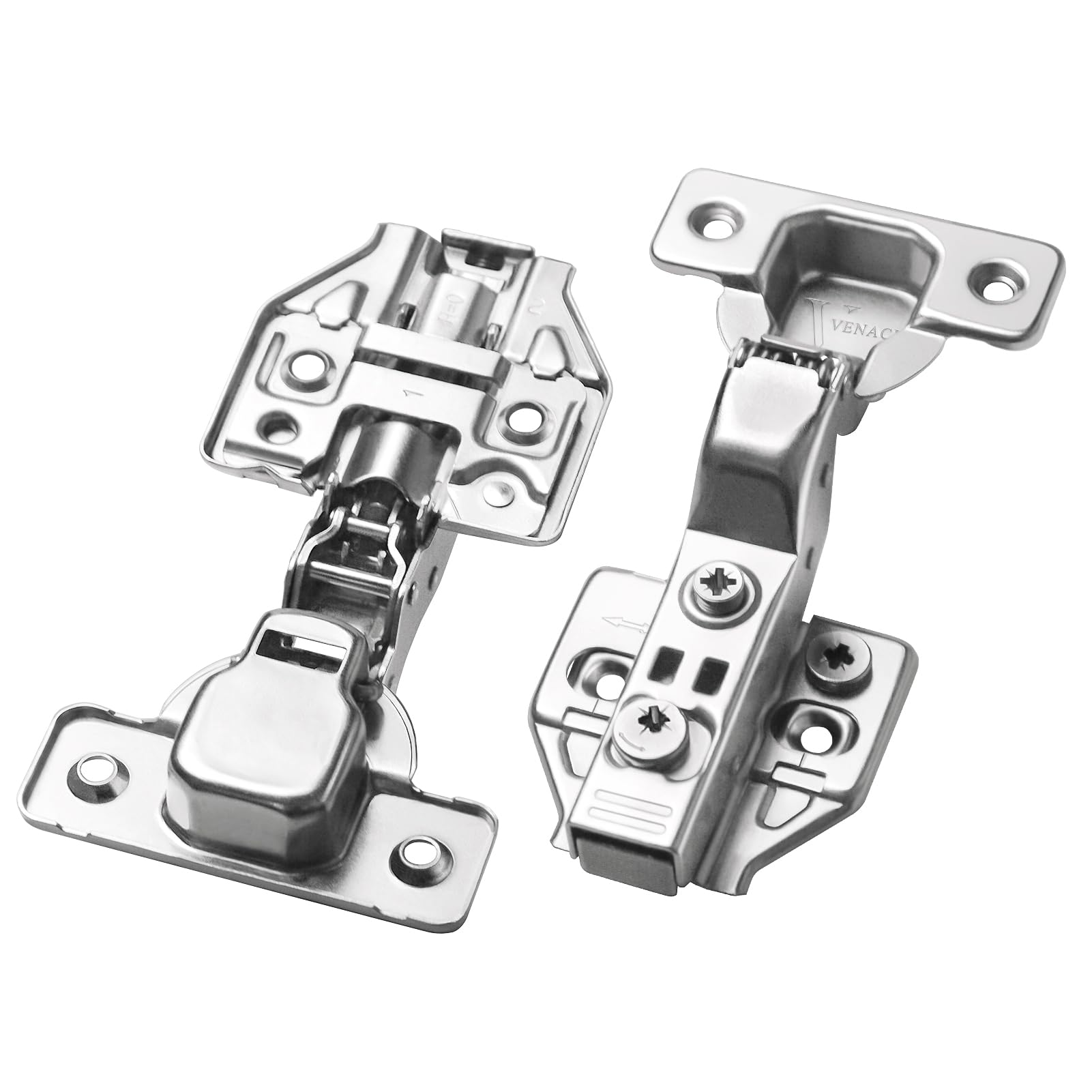 VVENACE 30 Pack Full Inset Soft Close Frameless Cabinet Hinges 105 ...