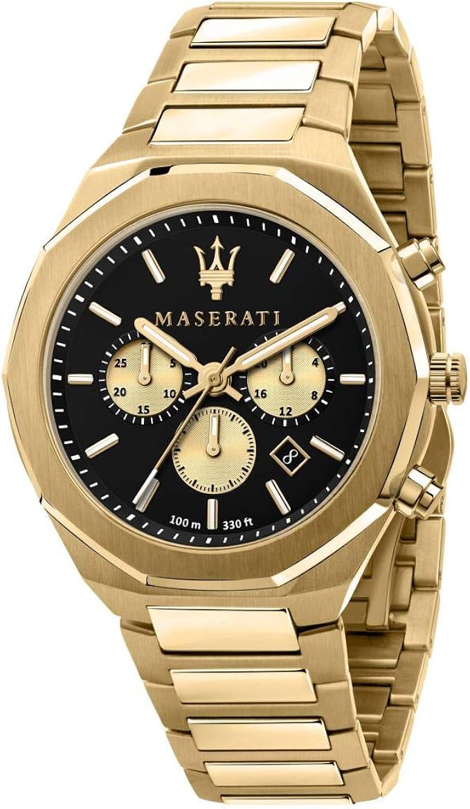 Maserati Herren Uhr, Stile Kollektion, Quarzwerk, Chronograph, aus ...