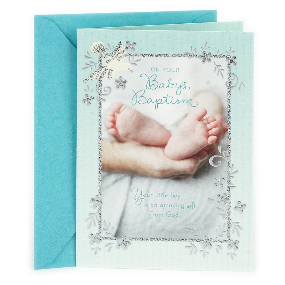 Amazon.com : The Grandparent Gift Frame Wall Decor, Baptized Footprint ...