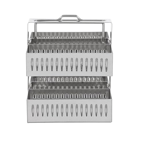iplusmile Microscope Slides Rack 30 Positions, Stainless Steel ...