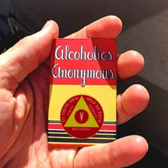 Amazon.com : 5 Year AA Chip"First Edition" Alcoholics Anonymous Big ...