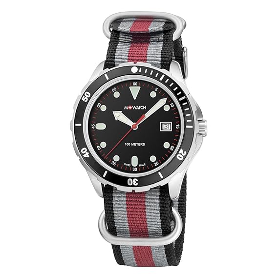 Buy M-WATCH Swiss Made Aqua Steel 41 Analog Black Dial Men's Watch-WBX ...