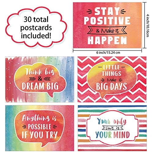 30 Pcs Watercolor Motivational Postcard Teacher for Students ...