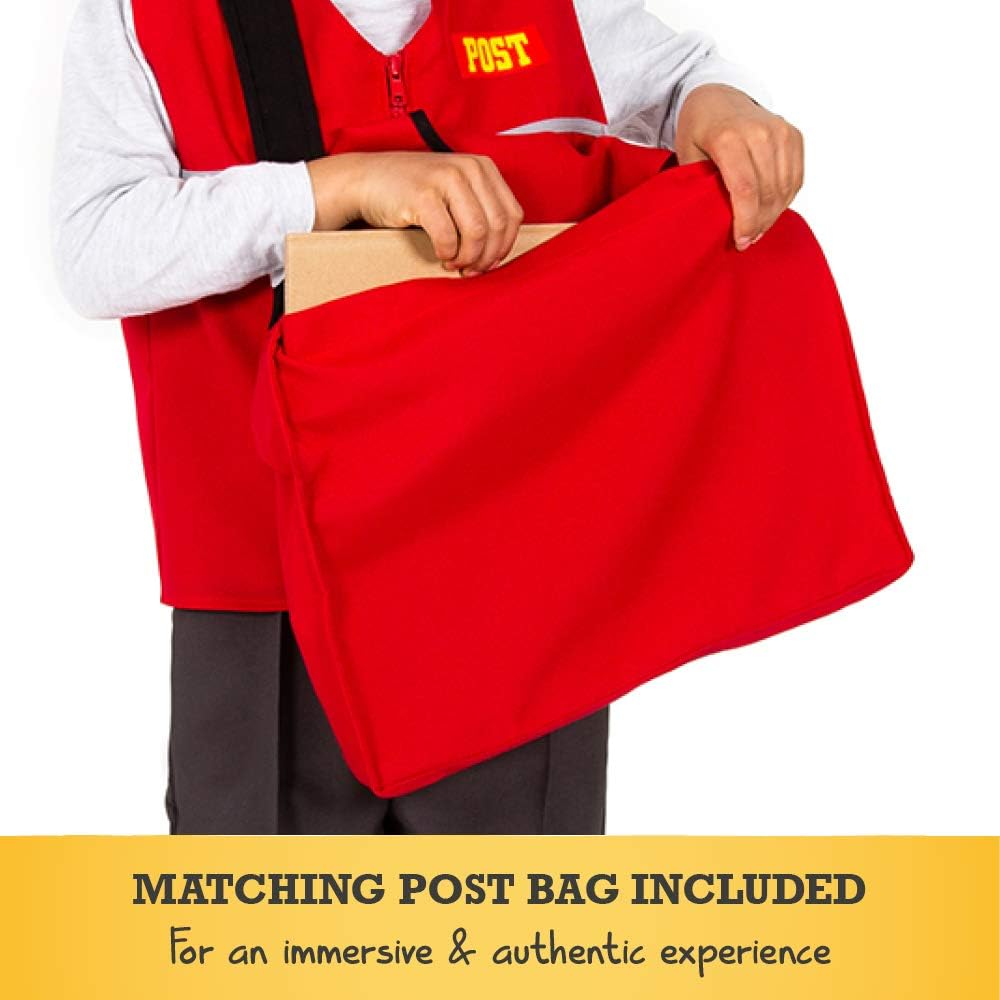 Postal Worker Fancy Dress Kids Costume, 2-3 Years Dress Up Unisex, High ...