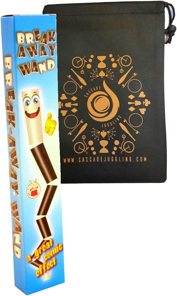 Break Away Wand – Easy Fun Magic Trick – Includes Cascade Juggling Bag ...