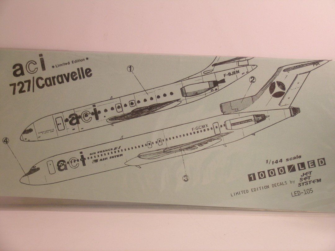 Jet Set System Decals 1 144 Scale Aci Caravelle Markings | Desertcart ...