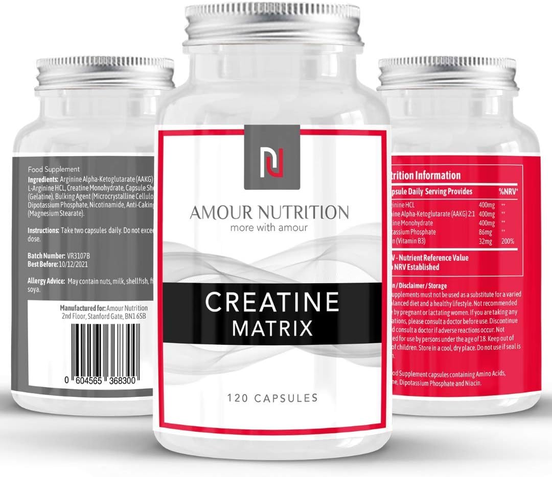 Creatine Matrix, Training Volumizer, Creatine Monohydrate, AAKG, L ...