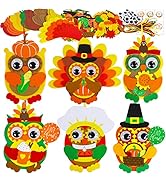 Amazon.com: Winlyn 12 Sets Thanksgiving Craft Kits Fall Kids Crafts DIY ...
