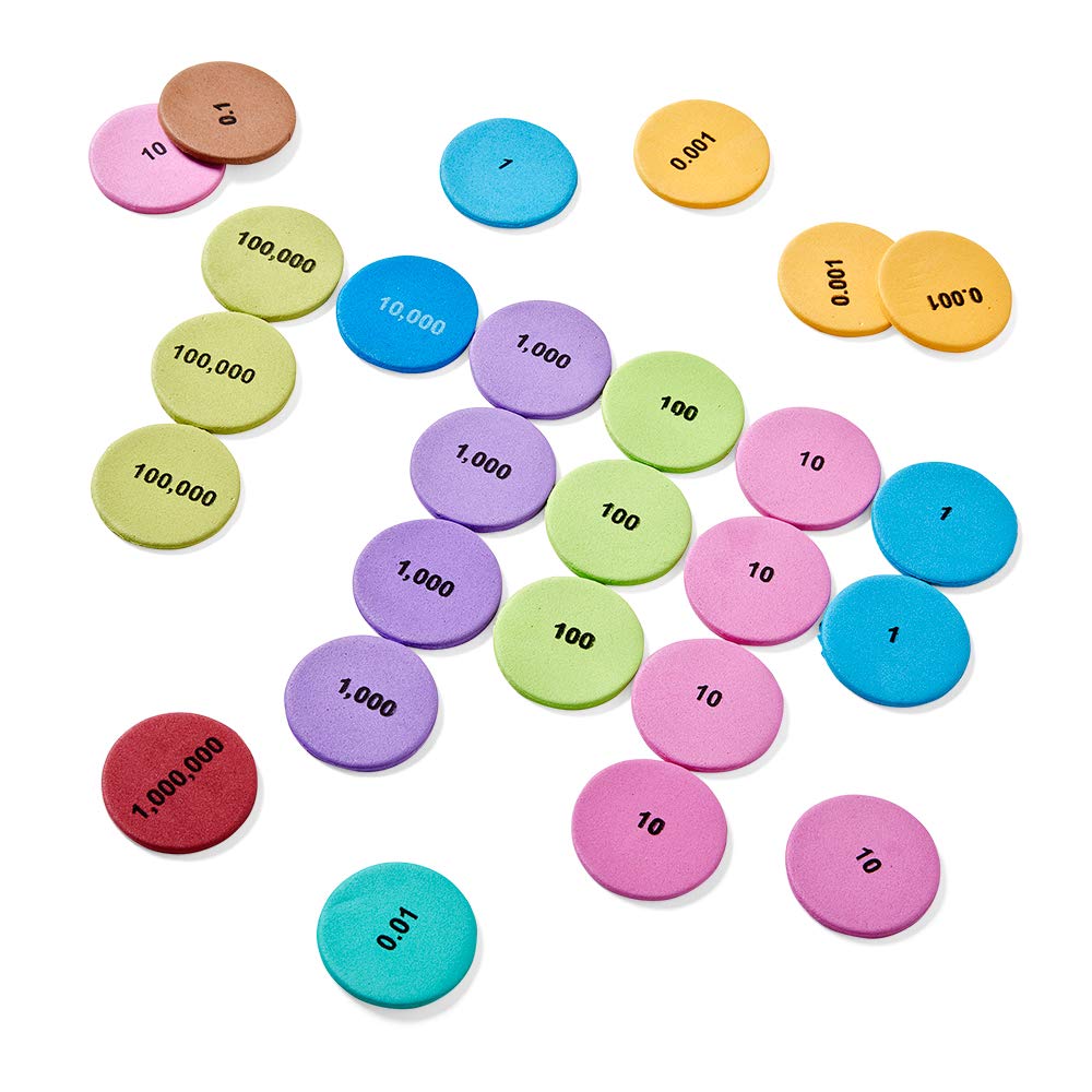 Mua Soft Foam Place Value Disks 10 Values, Counting Chips for Kids ...