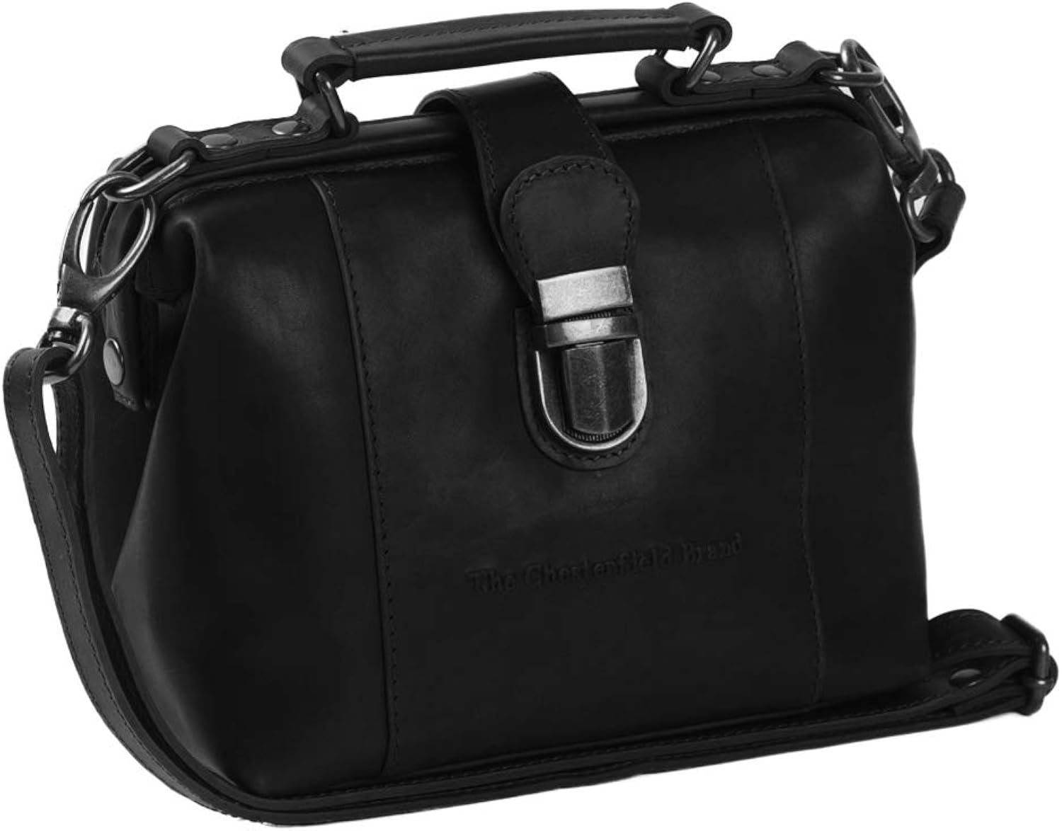 The Chesterfield Brand Leather Shoulder Bag Black Rachael: Amazon.co.uk ...