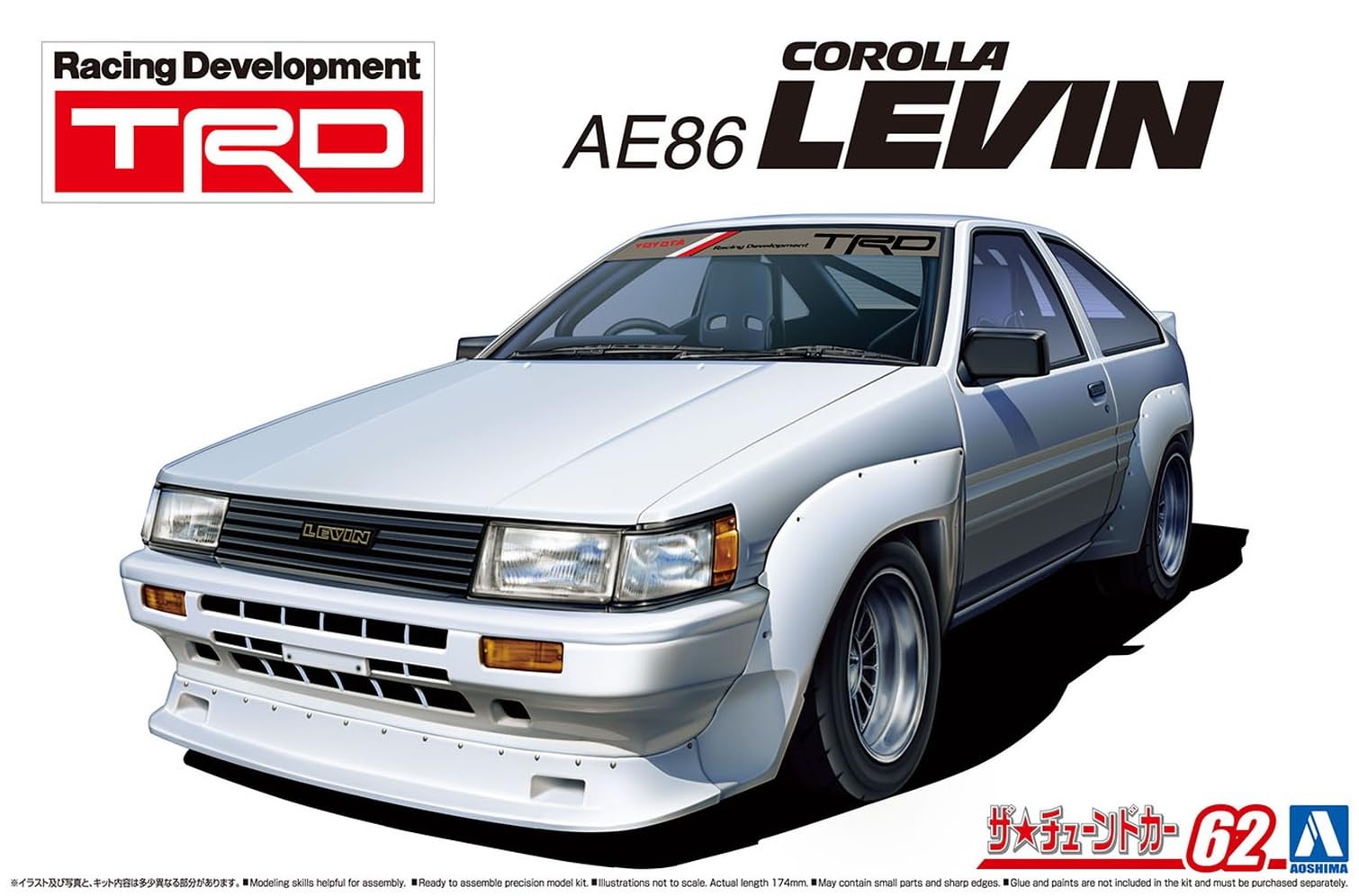 Mua Toyota TRD AE86 Corolla Levin ’83 1:24 Model Kit trên Amazon Mỹ ...