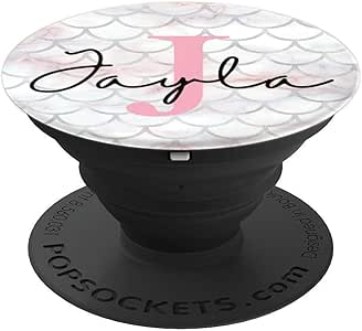 Amazon.com: Jayla Name Letter "J" Mermaid Scales on Rose Pink