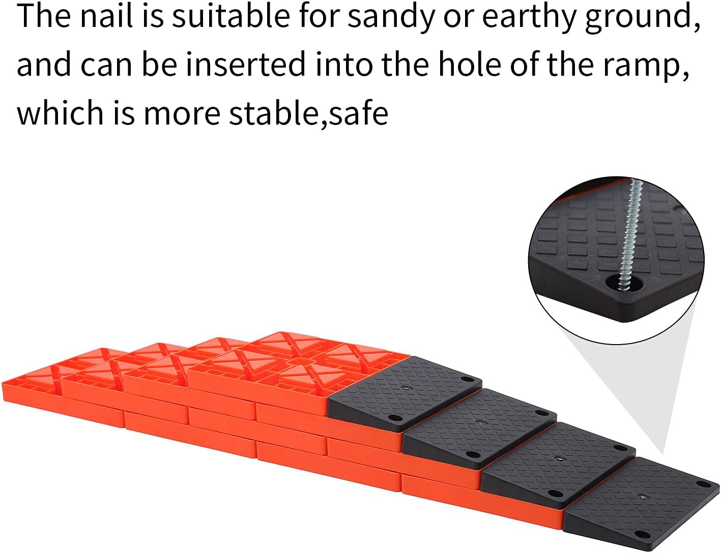 Homeon Wheels Rv Leveling Blocks,Used for Leveling Single Wheels,Heavy ...