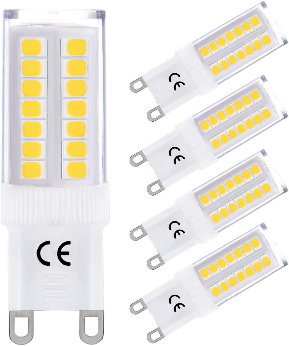 Lampadine G9 LED, G9 LED 5W, 4000K Bianco Naturale, 400LM, LOHAS Equivalente di Lampadine ...