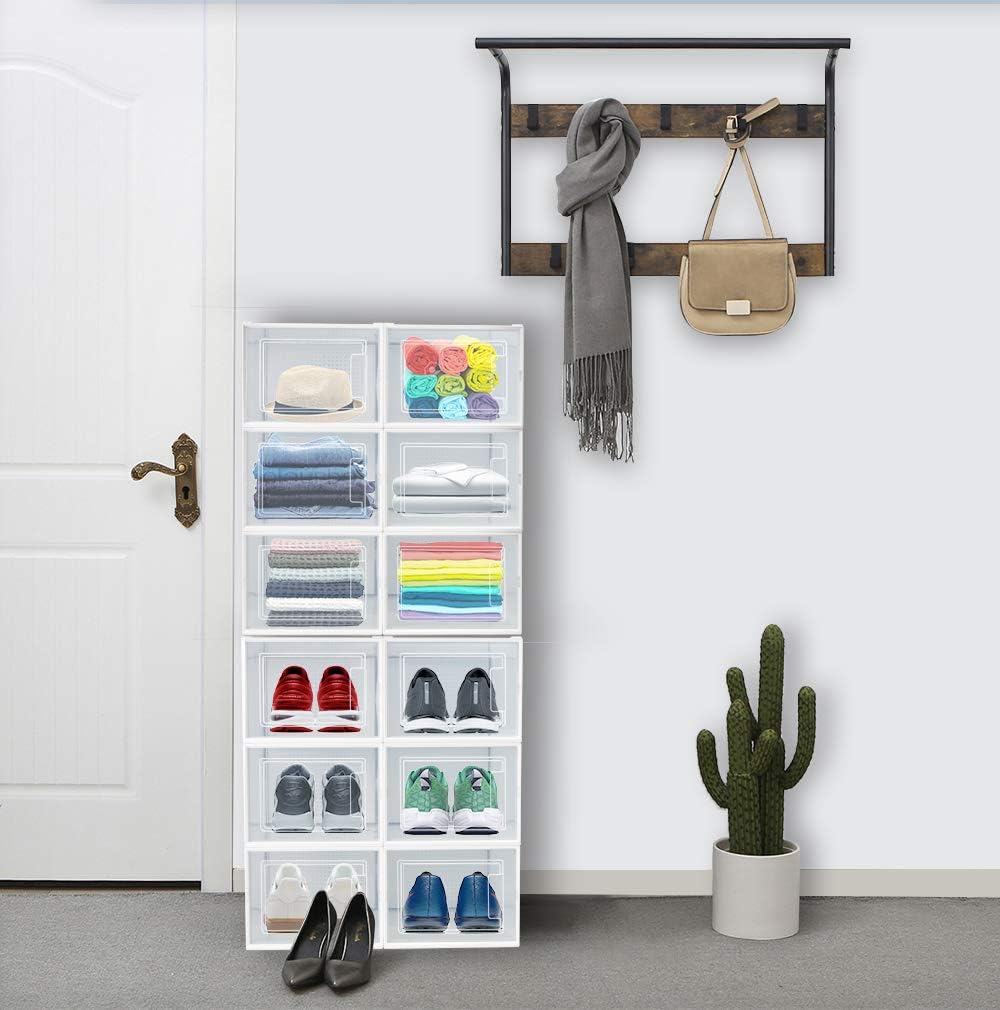 achilles Shoe Boxes Set of 6 shoe storage shelves Foldable and ...