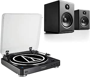 Amazon.com: Audio-Technica AT-LP60 Fully Automatic Stereo 2-Speed ...