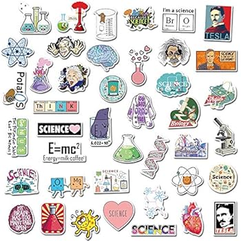Amazon.com: NineGirl Student Science Laboratory Stickers Physics ...